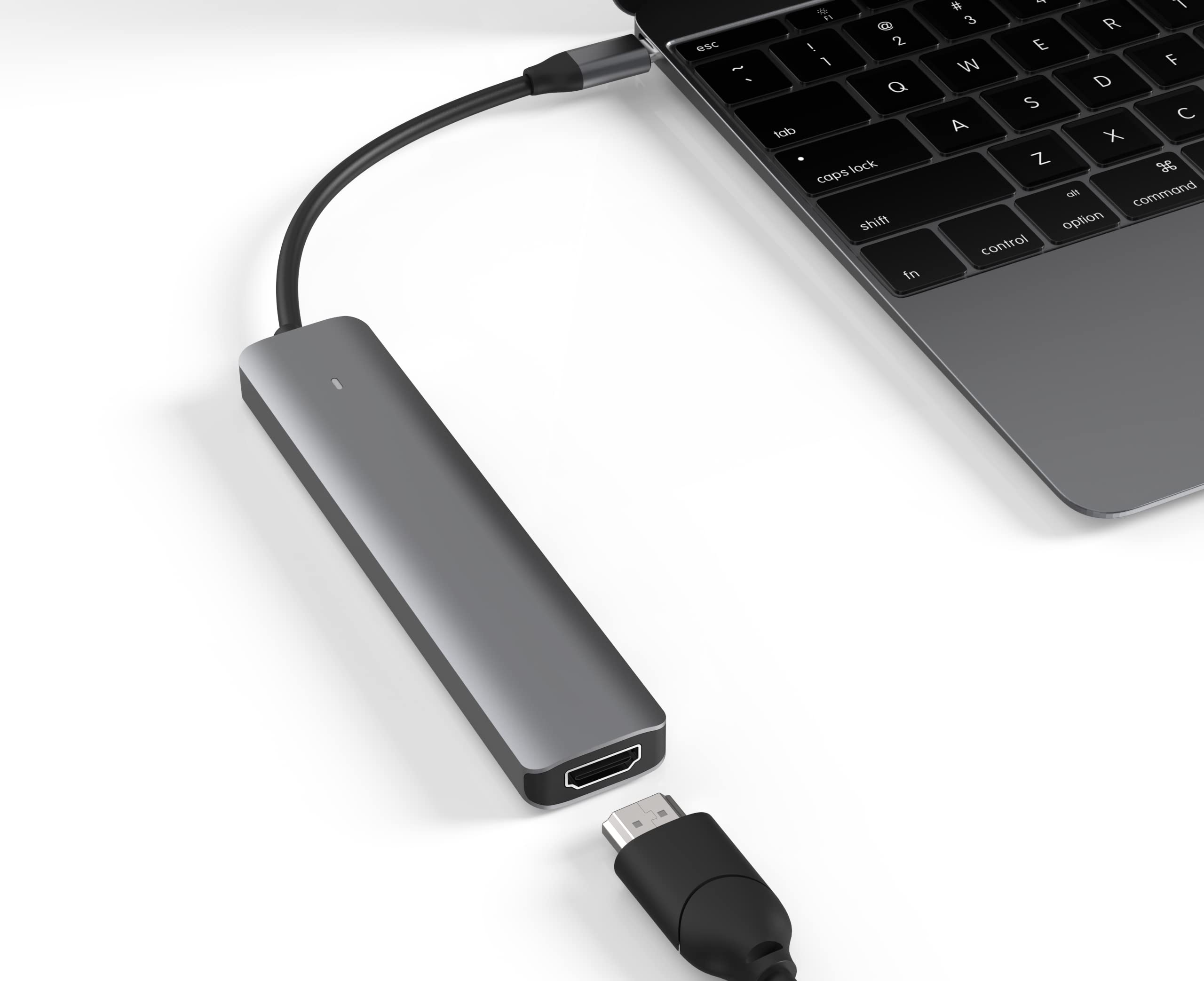 Type C Multi Port Adapter with 4K HDMI, USB3.0,100W PD Charging, TF SD Card Reader, USB2.0 USB-C to USB HUB Compatible for MacBook Smartphone Laptop Mouse Keyboard Printer Camera.