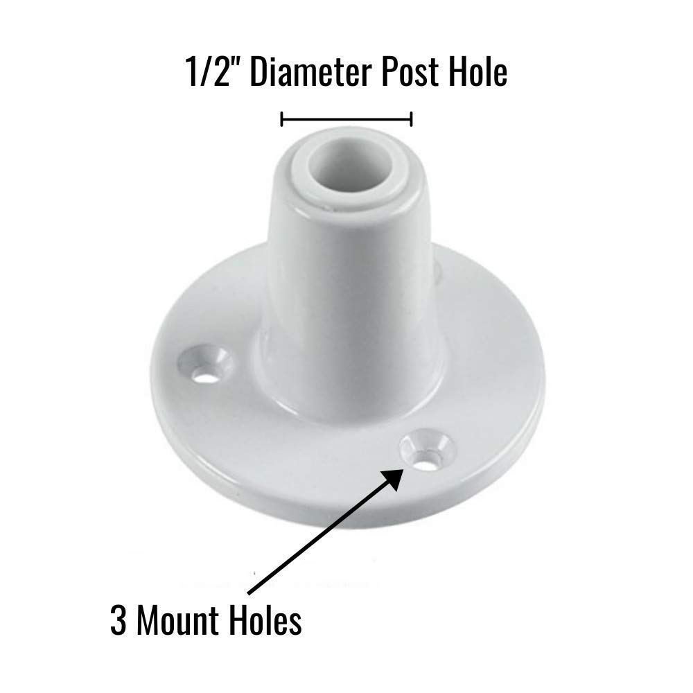 Pro Magnify - Magnifier Lamp Permanent Flat Mount - Work Light Mounting Bracket / Clamp for Desk Magnifying Light