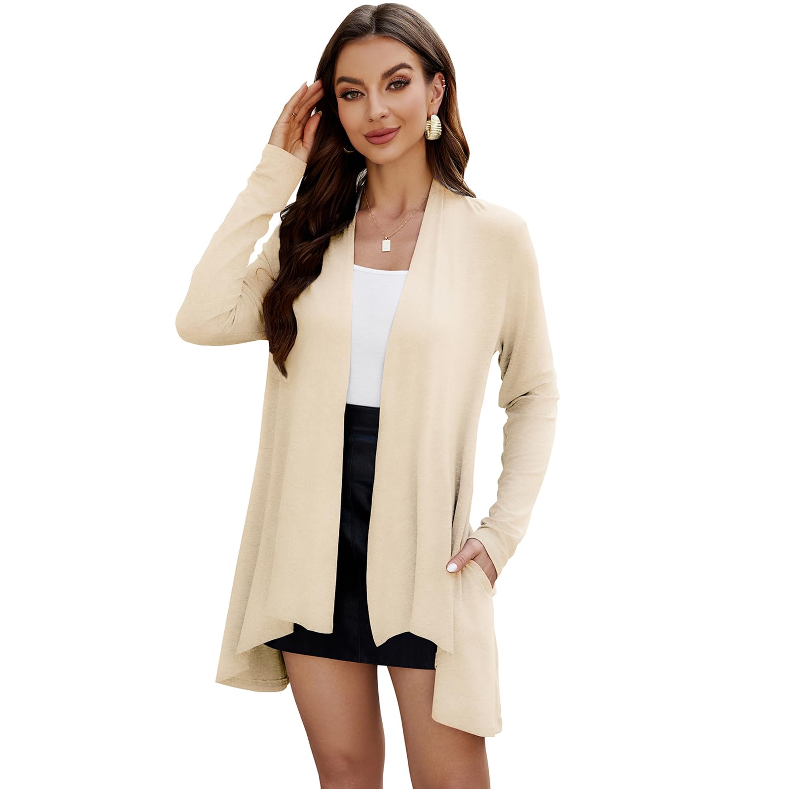 Lightweight Cardigans for Women Long Casual Loose Fitting Cardigan Sweaters Blue XL