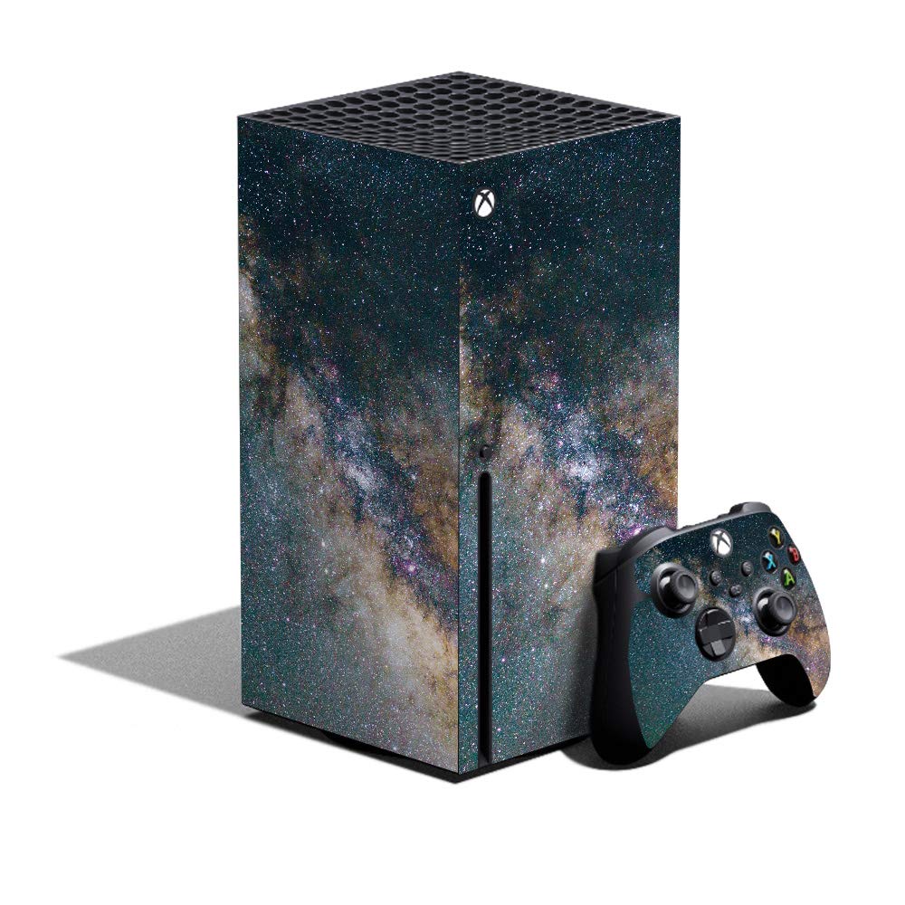 Mighty Skins Skin Compatible with Xbox Series X Bundle - Galactic Landscape | Protective, Durable, and Unique Vinyl Decal wrap Cover | Easy to Apply, Remove, and Change Styles | Made in The USA