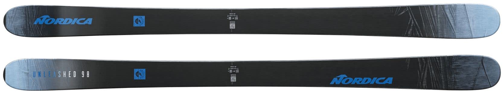 Nordica Men Unleashed 98 Skis, Color: Grey/Blue (0A232600001)