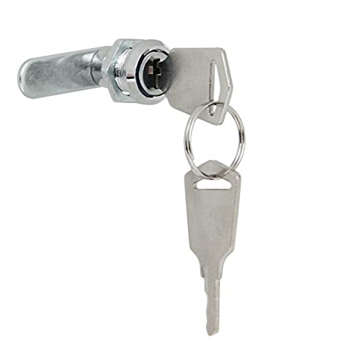 Keyed Storage Lock, Cylinder Cam Lock, Cam Lock 1PCS Cam Cylinder Locks Door Cabinet Mailbox Drawer Cupboard Locker Security Furniture Locks with Plastic Keys Hardware