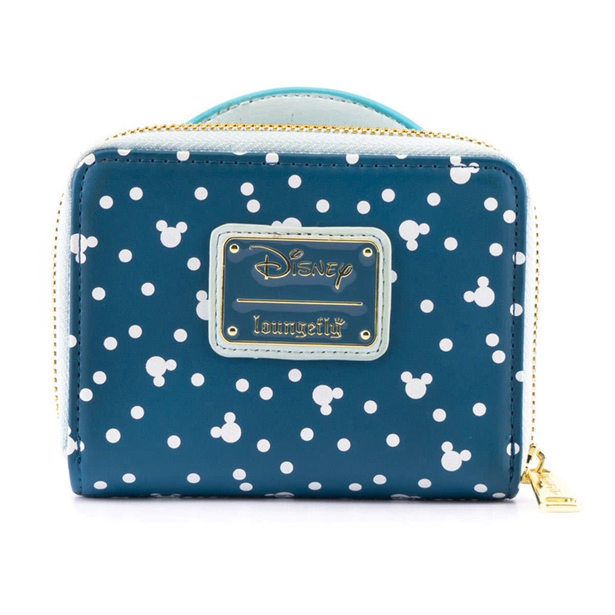 Loungefly X Disney Mickey & Minnie Snow Globe Zip Around Wallet - Fashion Cosplay Disneybound Cute Wallets