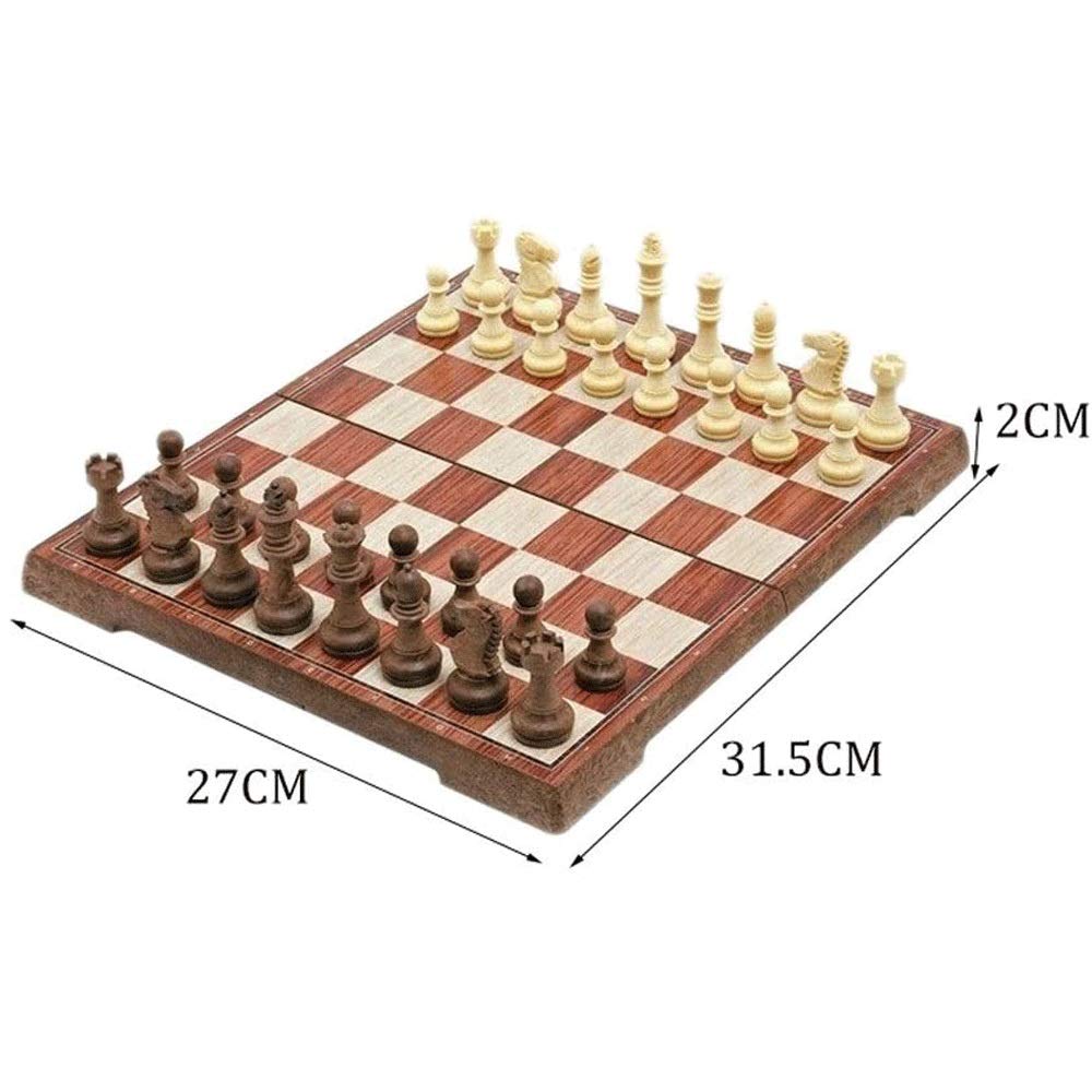 Upgraded Magnetic Chess Set, Chess Board Game Set, Including Adult Handmade Chess Pieces and Storage Slots