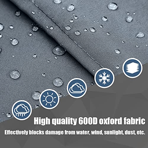 TORUTA Miter Saw Cover 600D Heavy Duty Oxford Cloth 27.55"Lx23.62"Wx27.55"H Water and Sun Protective Cover for Composite Wood Saws