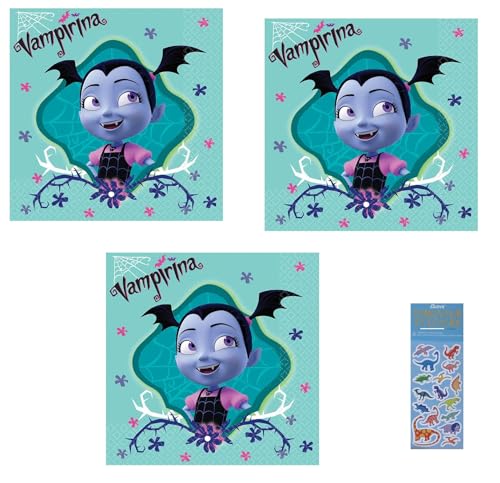 Vampirina Vampire Party Supplies Bundle Pack includes 48 Napkins