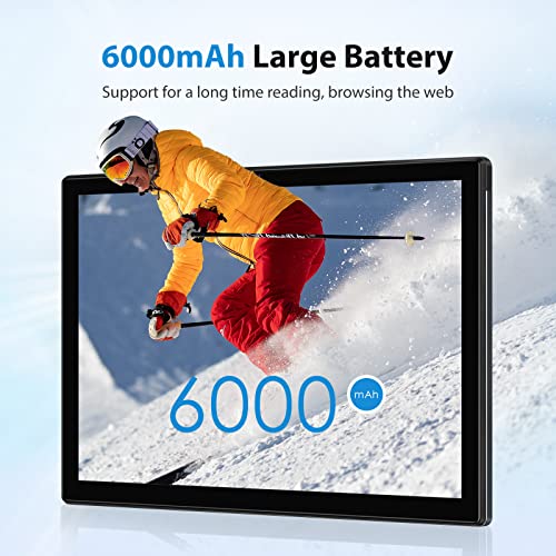 Tablet with Keyboard, 10.1" Octa-Core, Android 10 Tablet Google GMS Certified,4GB RAM, 128GB Storage, 1920x1200 FHD Display, 60Hz Screen Rate, 13MP Rear Camera,5G WiFi, Bluetooth5.0, LMNBBS, Black