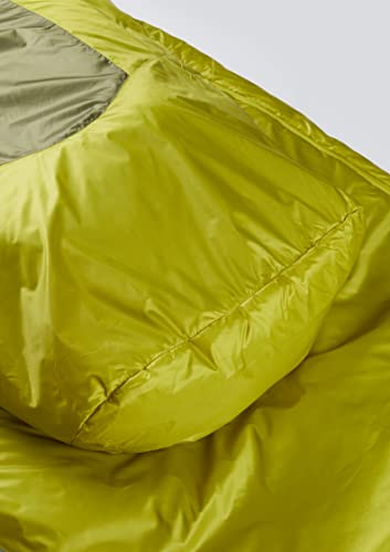 Rab Solar Eco 0 Synthetic Insulated Recycled Mummy Sleeping Bag for Camping and Backpacking - Chlorite Green - 40 Degree, Long, Left Zip