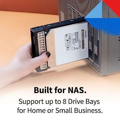 Toshiba N300 12TB NAS 3.5-Inch Internal Hard Drive - CMR SATA 6 Gb/s 7200 RPM 256 MB Cache - HDWG21CXZSTA