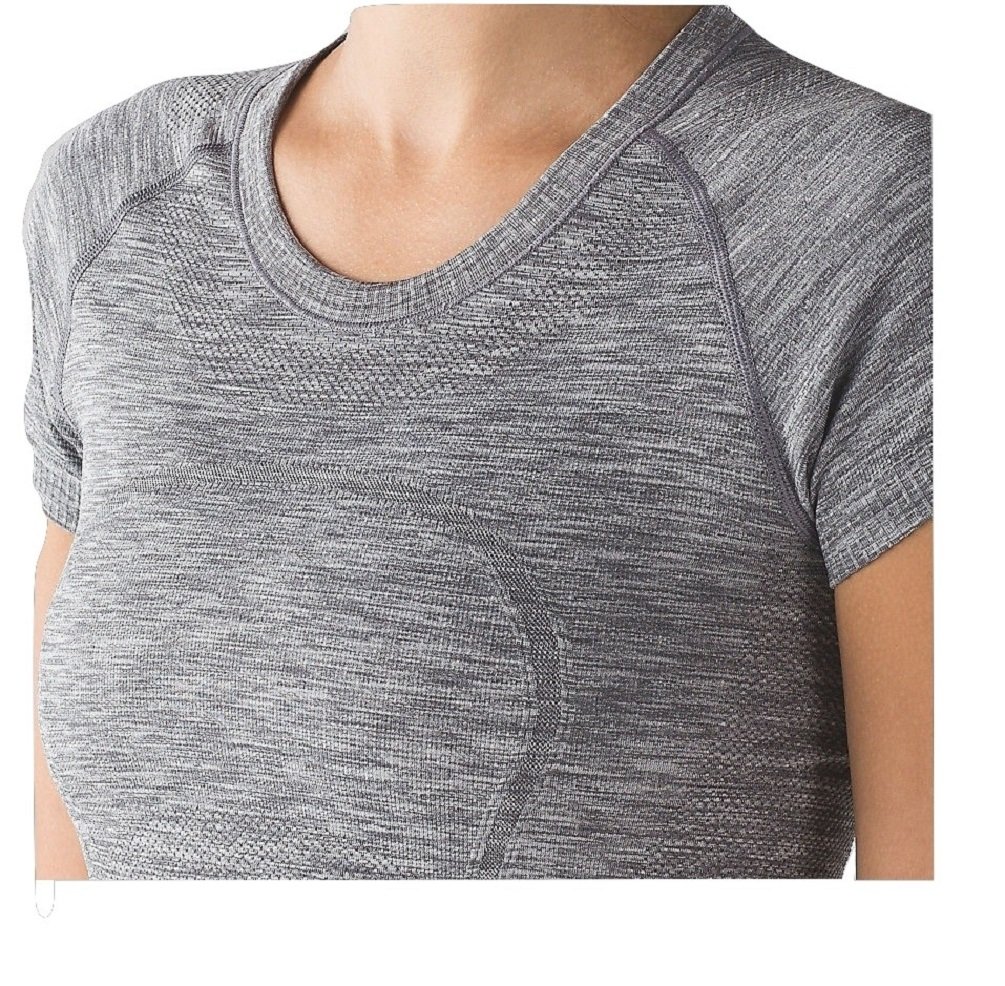 lululemon Swiftly Tech Short Sleeve Crew (Heathered Slate, 10)