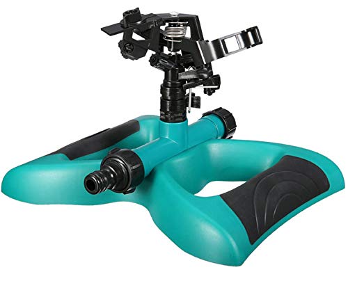 LIANGZHILIAN Automatic 360 Degree Rotating Sprinkler - Watering Grounds, Misting Yard Plants - Gardening Water Rotator, Backyard Sprayer, Lawn Spinners -Green
