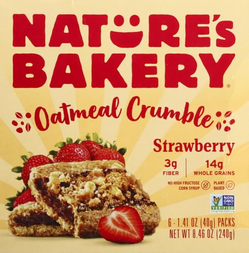 Nature's Bakery Oatmeal Crumble Strawberry Bars, 1.41 Oz, 6 Ct