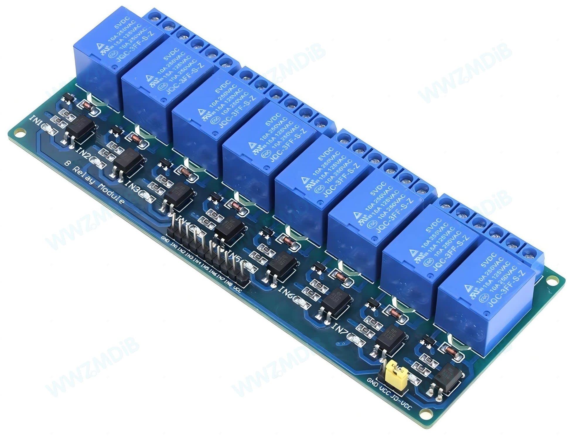 WWZMDiB 12V 8 Channel Relay Module Board for Arduino DSP AVR PIC ARM