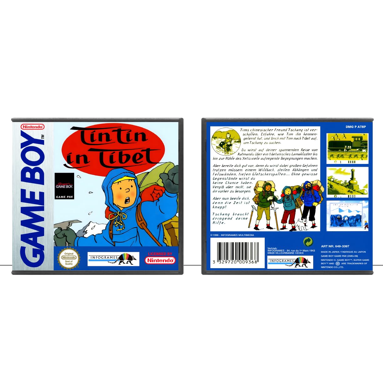 Tintin in Tibet (PAL) | (GB) Game Boy - Game Case Only - No Game