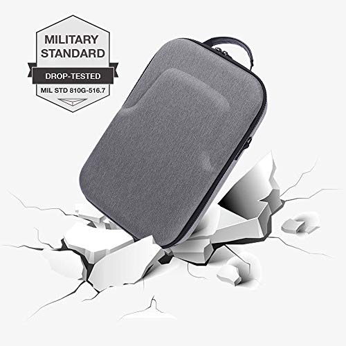 LOVEDAY Hard Travel Case for Oculus Quest 2 / Oculus Quest VR Gaming Headset Controllers Accessories Waterproof Carring case (Gray