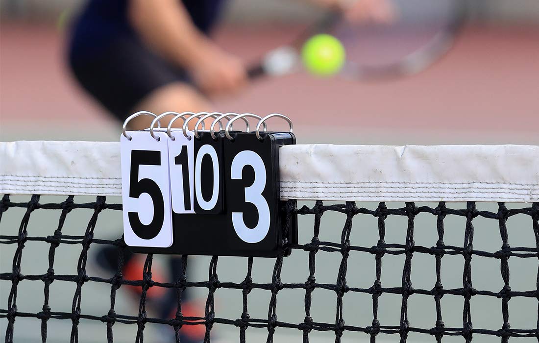 Match Tuff Ez-Score Plus Portable Tennis Score Keeper (0-7) | EZ-Flip | Outdoor/Indoor