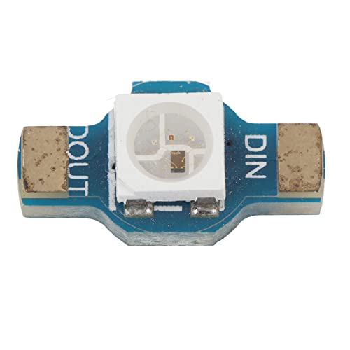 WS2812 LED Module, WS2812 RGB LED Module 5V Low Drive Voltage High Brightness 10Pcs Large Scattering Angle for Microcontroller