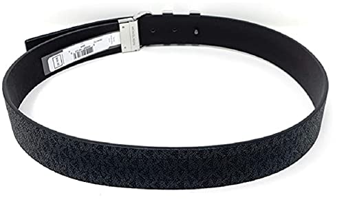 Michael Kors Womens Reversible MK Logo Belt Black/Brown Medium