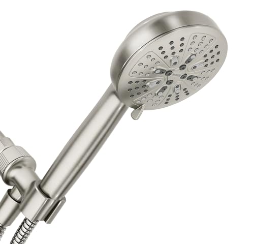 Moen Hydro Energetix Spot Resist Brushed Nickel Detachable Handheld Shower Head, 200H0SRN