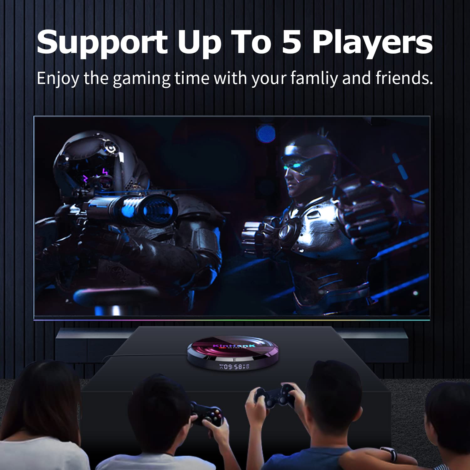 Super Console X Max Retro Game Consoles with 110,000+ Games,Compatible with 70+ Emulators,Android TV 9.0/EmuELEC 4.5/CoreELEC 3 System in 1, Dual Band WiFi, 2 Wireless Controllers (256G)