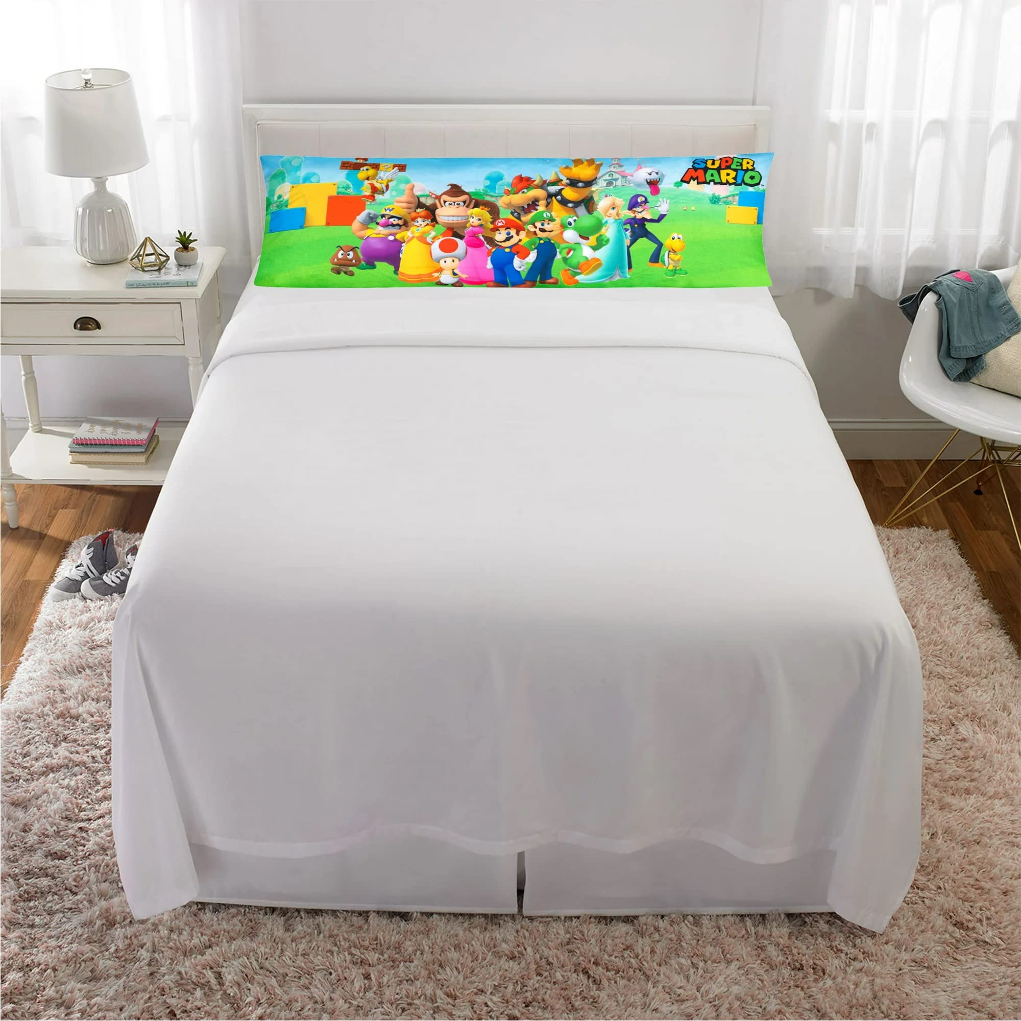 Licensed Super Mario Body Pillow Cover