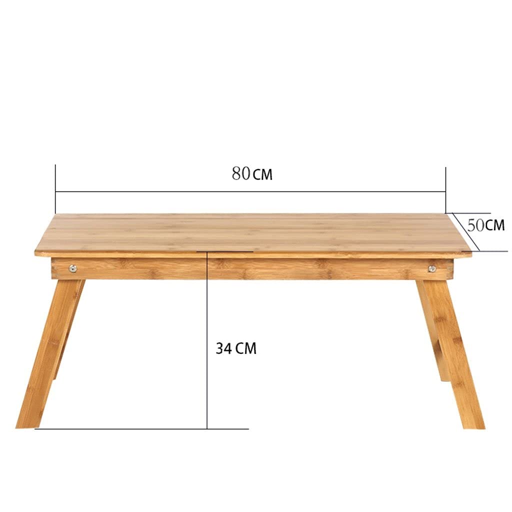LMMDDP Folding Laptop Table Stand for Bed, Portable Lap Desk Breakfast Tray for Sofa Couch Floor, Height Adjustable Tablet Reading Drawing Table, Standing Desk Computer Riser, Outdoor Camping Table