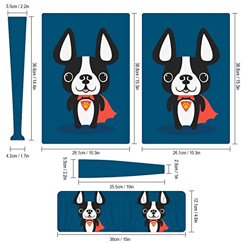 Super Dog Animal Full Protective Skin Cover Design Wrap Decal Sticker Compatible with PS5 Digital Edition Console and Controller