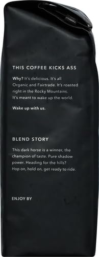 Kicking Horse Coffee, 454 Horse Power, Dark Roast, Whole Bean, 10 oz - Certified Organic, Fairtrade, Kosher Coffee