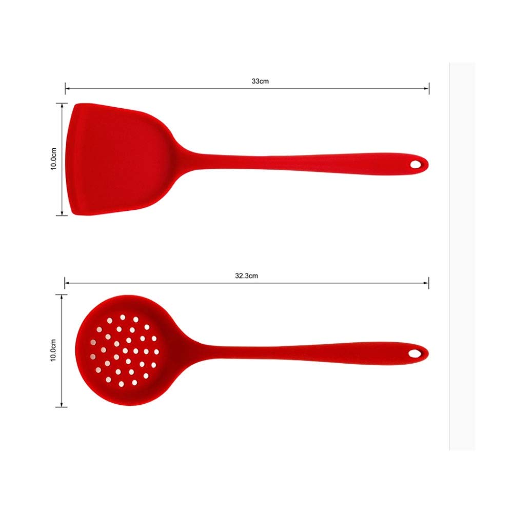 LMMDP Heat Resistant Silicone Cookware Set Nonstick Cooking Tools Kitchen Baking Tool Kit Utensils Kitchen Accessories