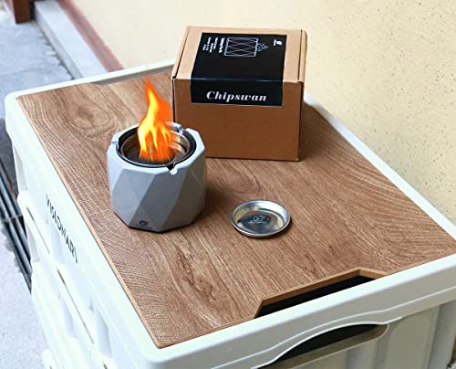 Tabletop Fire Pit Bowl Indoor Outdoor for Smores,Table Top Fire Pit Bowl,Table Top Firepit for Outside Patio, Mini Indoor Fire Pit Ethanol,Portable Tabletop Fireplace, Smokeless(Geometric Rhombus)