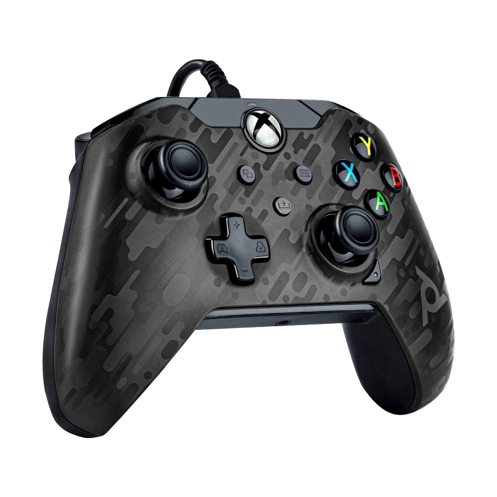 PDP Gaming Wired Controller: Phantom Black - Xbox Series X|S, Xbox One, PC - Summer 2021 Model (Renewed)