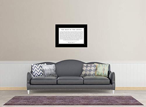 Theodore Teddy Roosevelt Quote: Man in the Arena Poster (13x19)