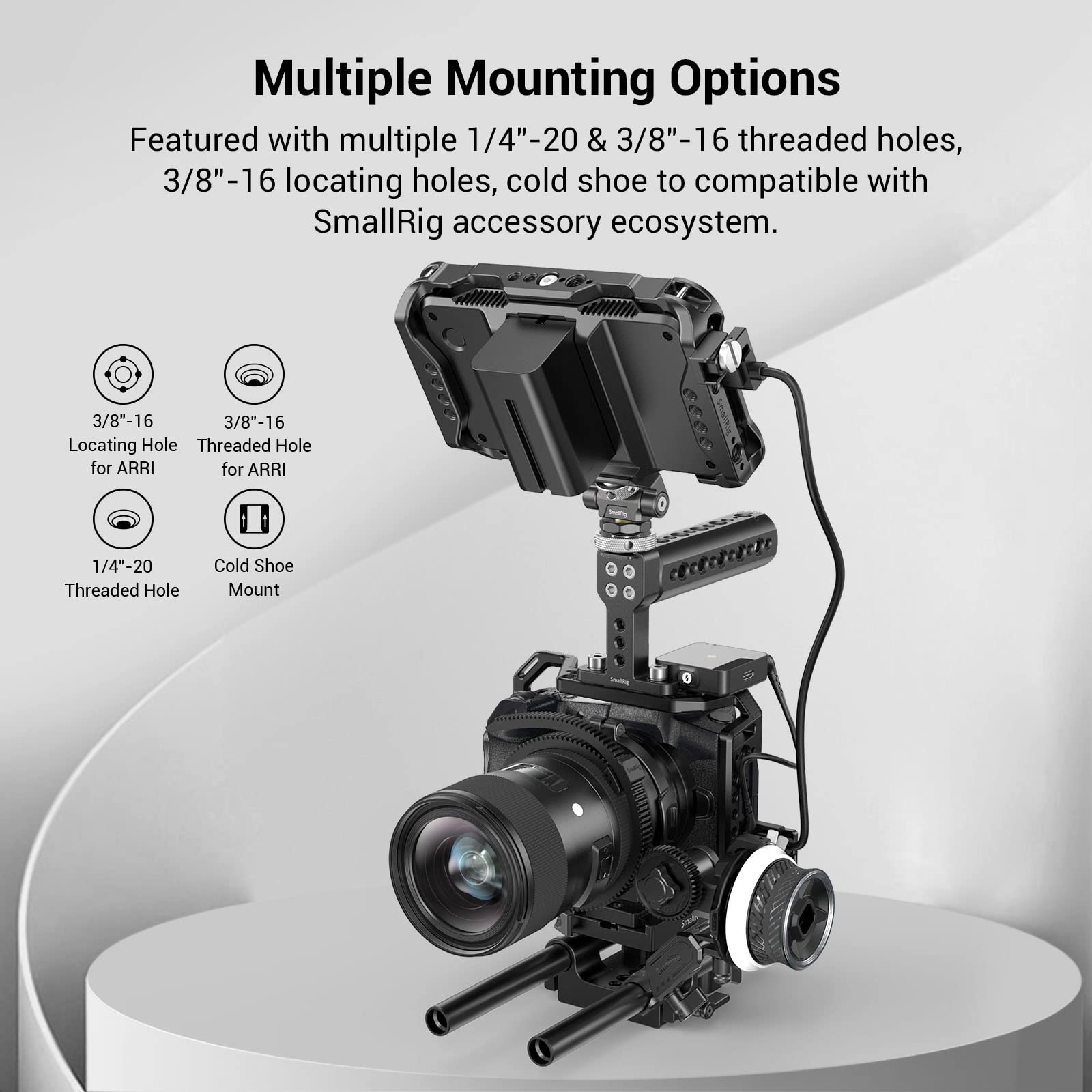 SmallRig R Handheld Kit for Canon R, Including Cage and Top Handle 3722