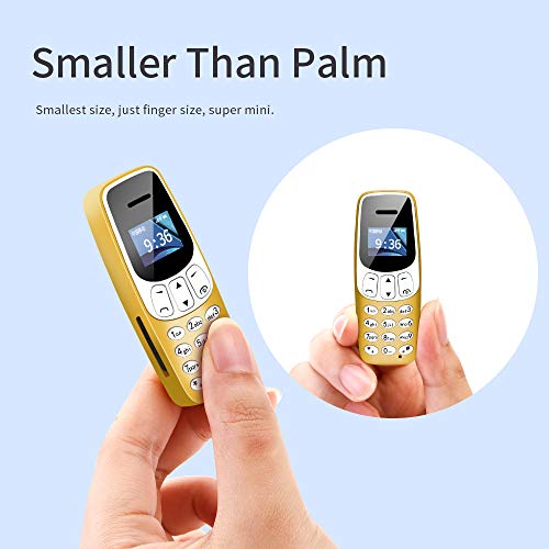 MiRUSI J7 Latest World Smallest Mini Plastic Phone GSM Unlocked Voice Changer Phone (Rose)