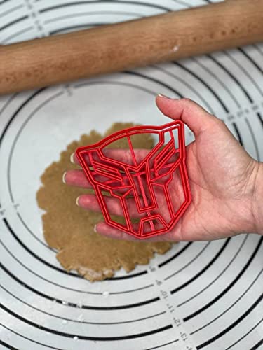 Set of 2 Autobots Decepticons Logo Cookie Cutters & Molds 3.5” inches Produced by 3D Kitchen Art