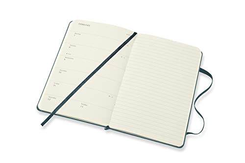 Moleskine Limited Edition Harry Potter 18 Month 2021-2022 Weekly Planner, Hard Cover, Pocket (3.5" x 5.5"), Tide Green