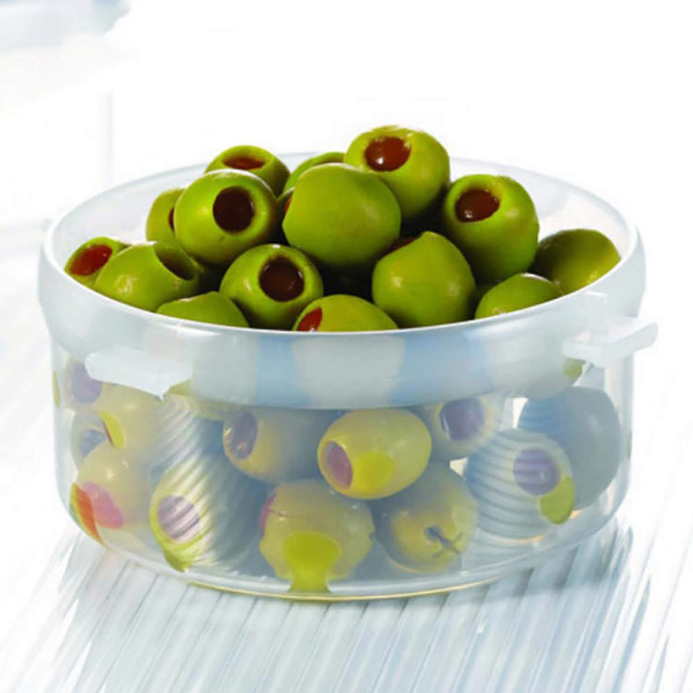 LOCK & LOCK Easy Essentials Food Storage lids/Airtight containers, BPA Free, Round-20 oz-for Soup, Clear