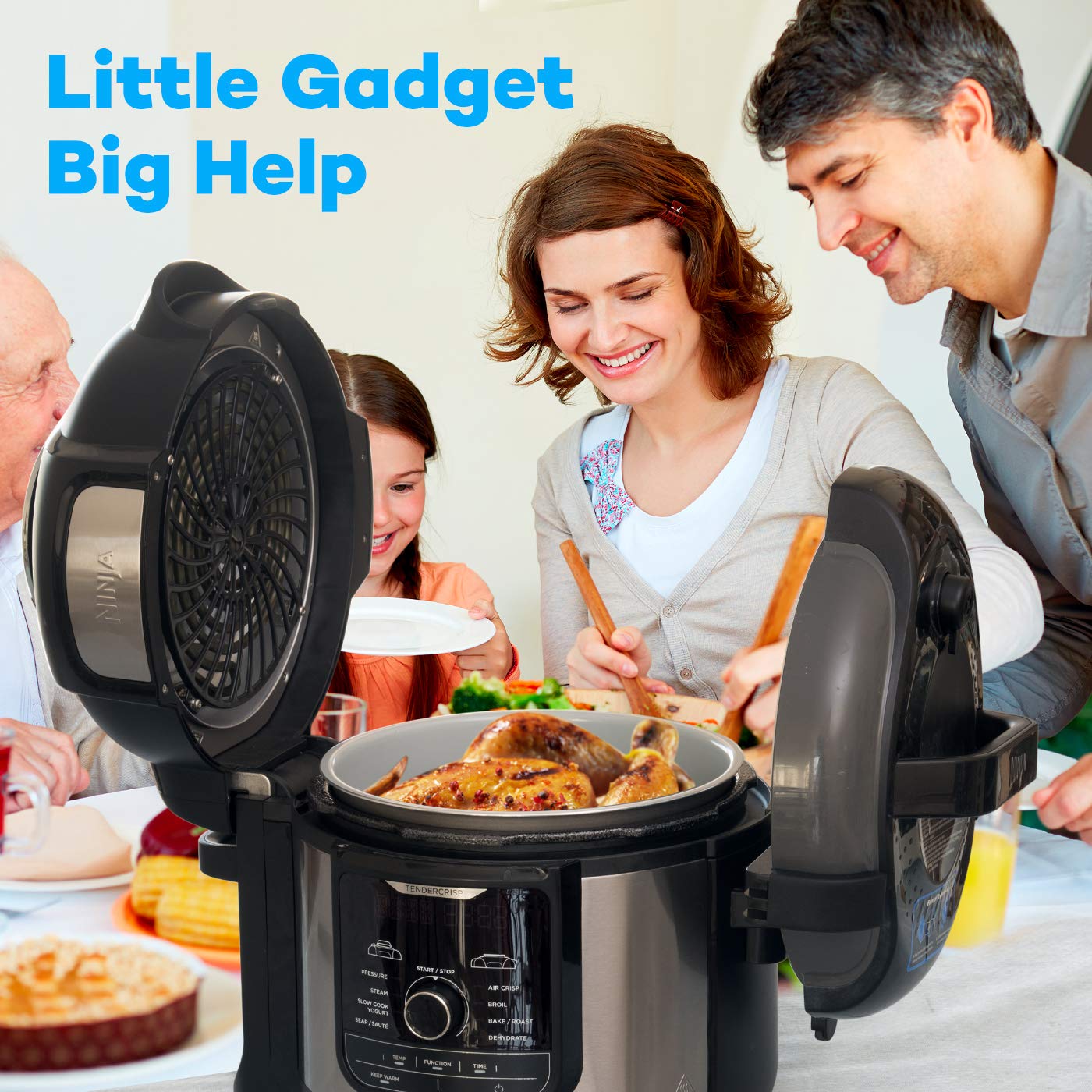 Lid Stand Lid Holder Accessories Compatible with Ninja Foodi Pressure Cooker and Air Fryer 6.5 Quart and 8 Quart, By Sicheer
