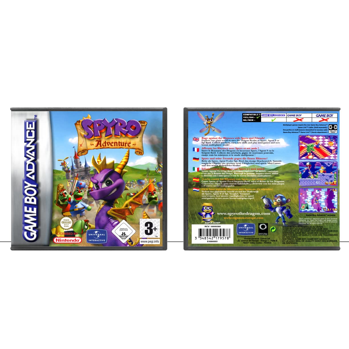 Spyro Adventure (PAL) | (GBA) Game Boy Advance - Game Case Only - No Game