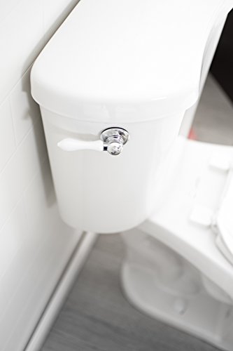 Toilet Handle Replacement Flush Lever - by LDR Global, Repair Replace Tank Flush Handles with Matching Bath Decor Parts, Universal Mount Fits Front Side and Angle Mounts