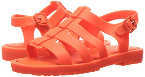 Mini Melissa Baby Girls Mini Flox Mary Jane, Orange, 8 Infant