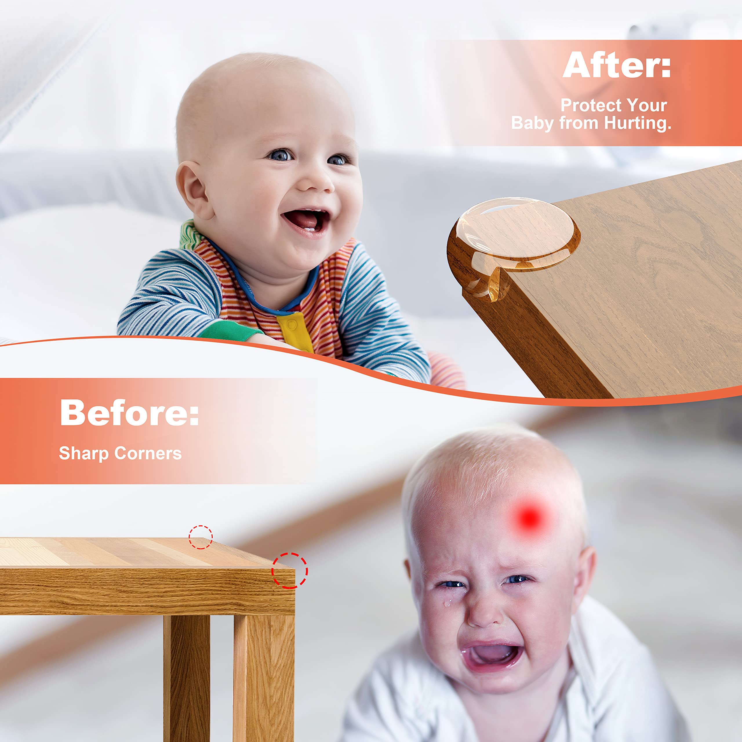 Table Corner Protector Guards for Baby Satety - Furniture Corner Guard & Edge Safety Bumpers, Cover Sharp Furniture,Table Edges and Cabinets