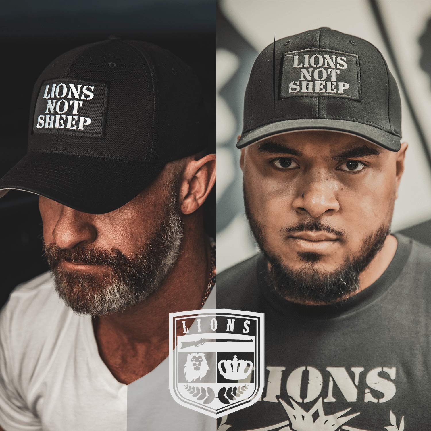 Lions Not Sheep Dad Hat - Hats for Men and Women - Hat for Hiking, Climbing and Fishing Black