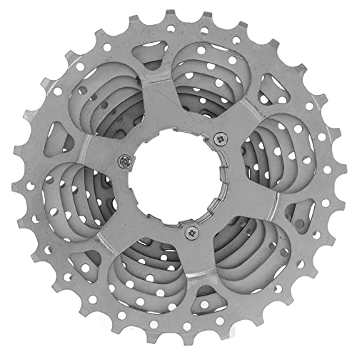 Qqmora Bike Cassette Sprocket, 10 Speed Bicycle Free Wheel Anti Rust for Road Bike