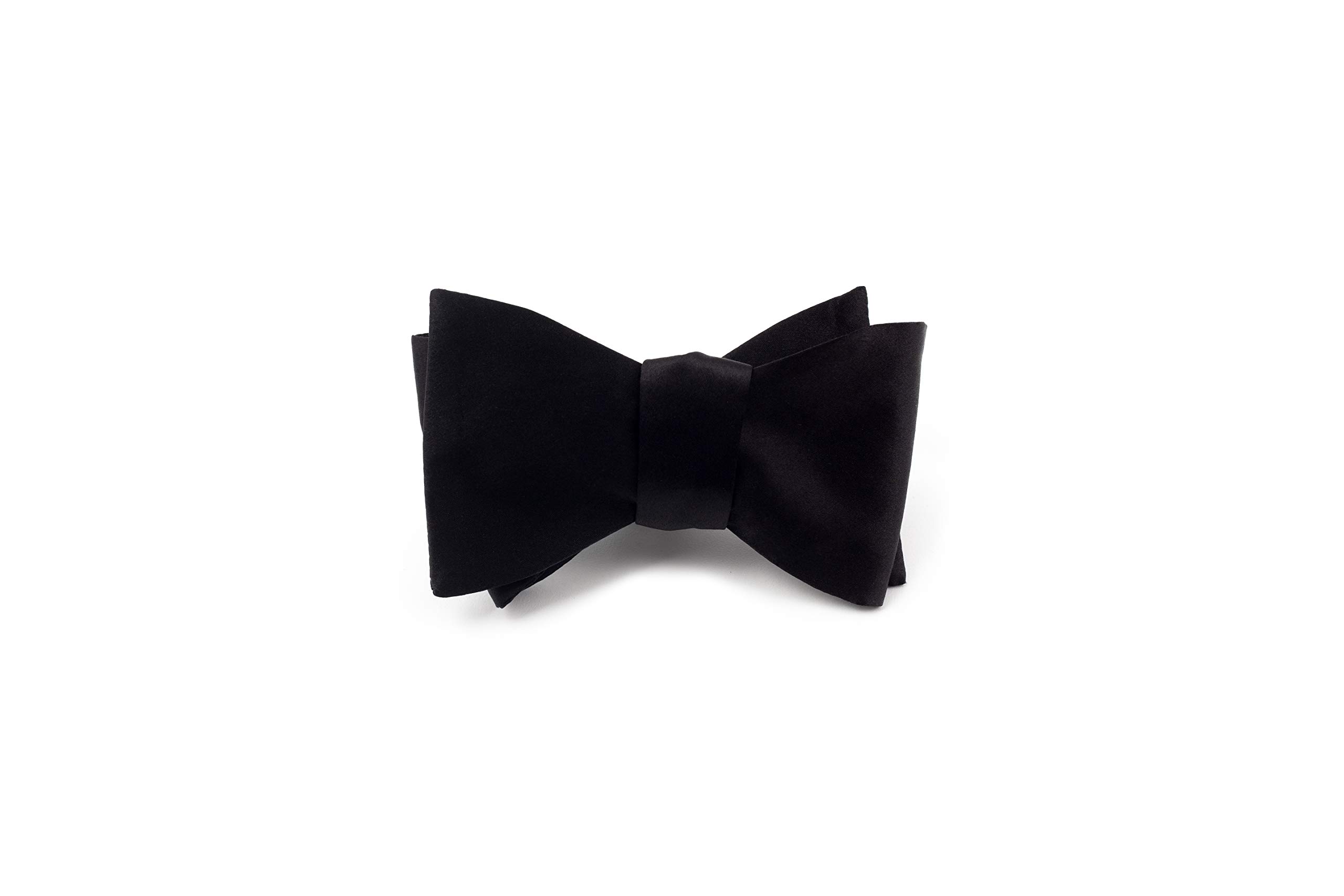 NV Holders: Men's Premium 100% Silk Cummerbund, Bow Tie, Handkerchief - Black Tuxedo set (Black)