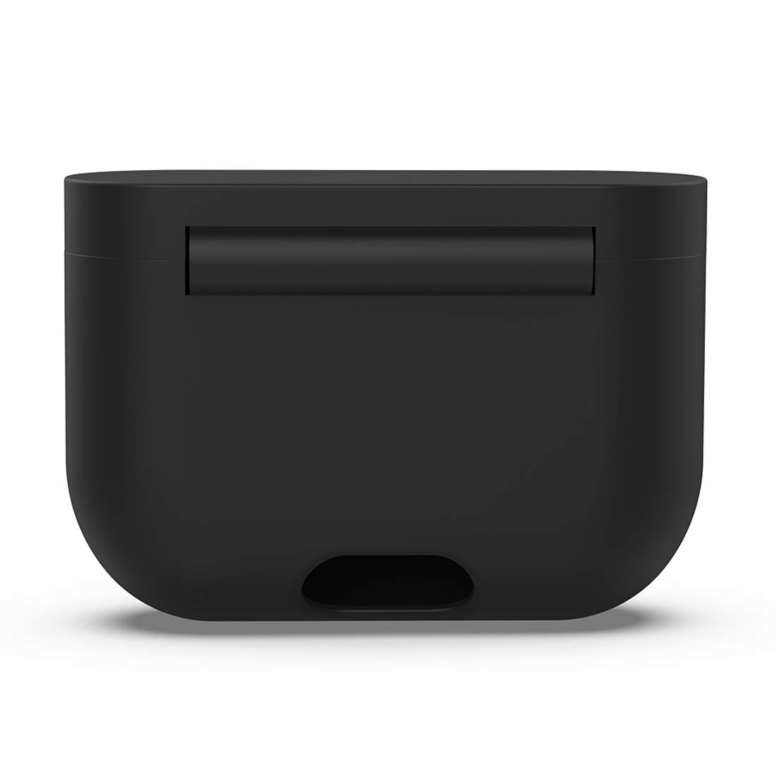 LOKEKE Soft Silicone Protective Case Cover Shell for Sony WF-1000XM3 Truly Wireless Noise Cancelling Headphones Charger Case(Silicone Black)