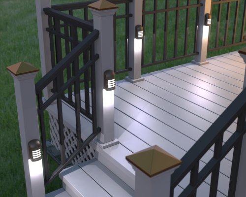 Xodus Innovations BL775D Battery Operated Motion Activated LED Deck and Stair Light, Outdoor or Indoor Use, Weather Resistant, Bronze-Single