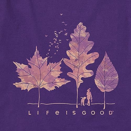 Life is good Womens Crusher, Deep Purple, X-Small