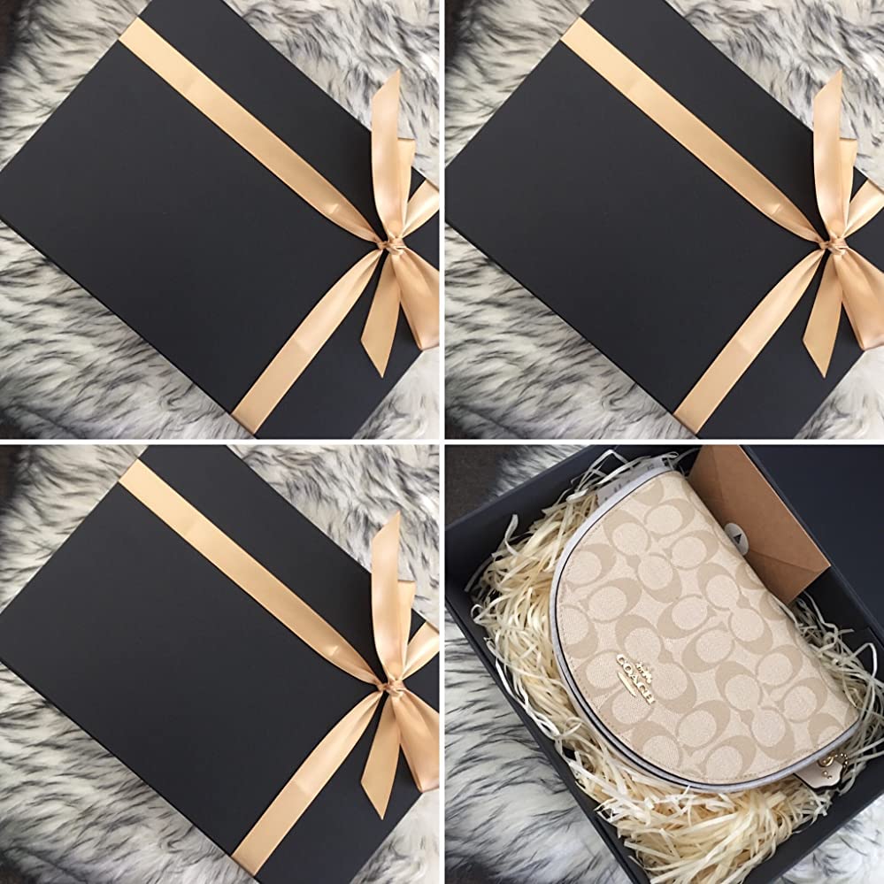 LIFELUM Gift Box 2 Pack 11 x 8 x 3.5 Inches,Black Gift Boxes for Presents with Magnetic Lid Luxury Christmas Gift Boxes for Present Box Contains Card, Ribbon, Shredded Paper Filler