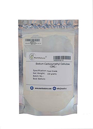 MarkNature CMC Powder,Sodium Carboxymethyl Cellulose,Carboxymethyl Cellulose Sodium Salt, Food Grade 100g (3.5 oz)